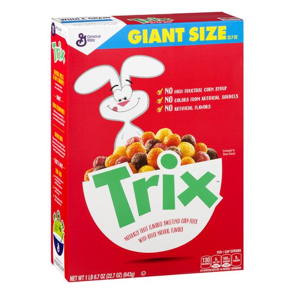 Trix Cereal Nutrition Label