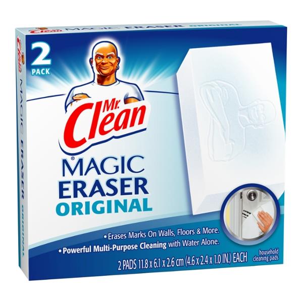Mr Clean Magic Eraser Original Cleaning Pads With Durafoam 2 Count Mr Clean Magic Eraser Original Cleaning Pads With Durafoam 2 Count